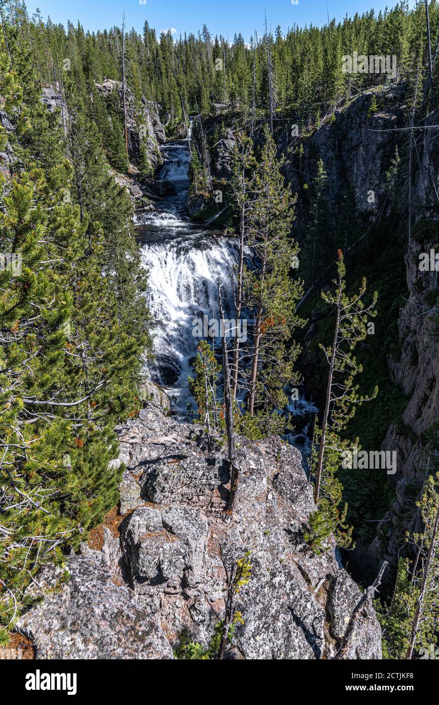 Kepler cascades yellowstone national hi-res stock photography and ...