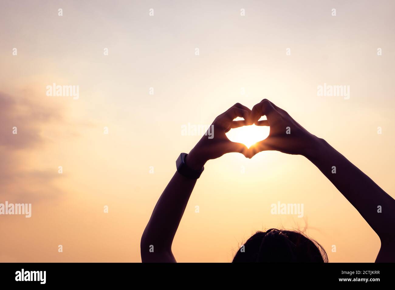 Caring hands silhouette hi-res stock photography and images - Alamy