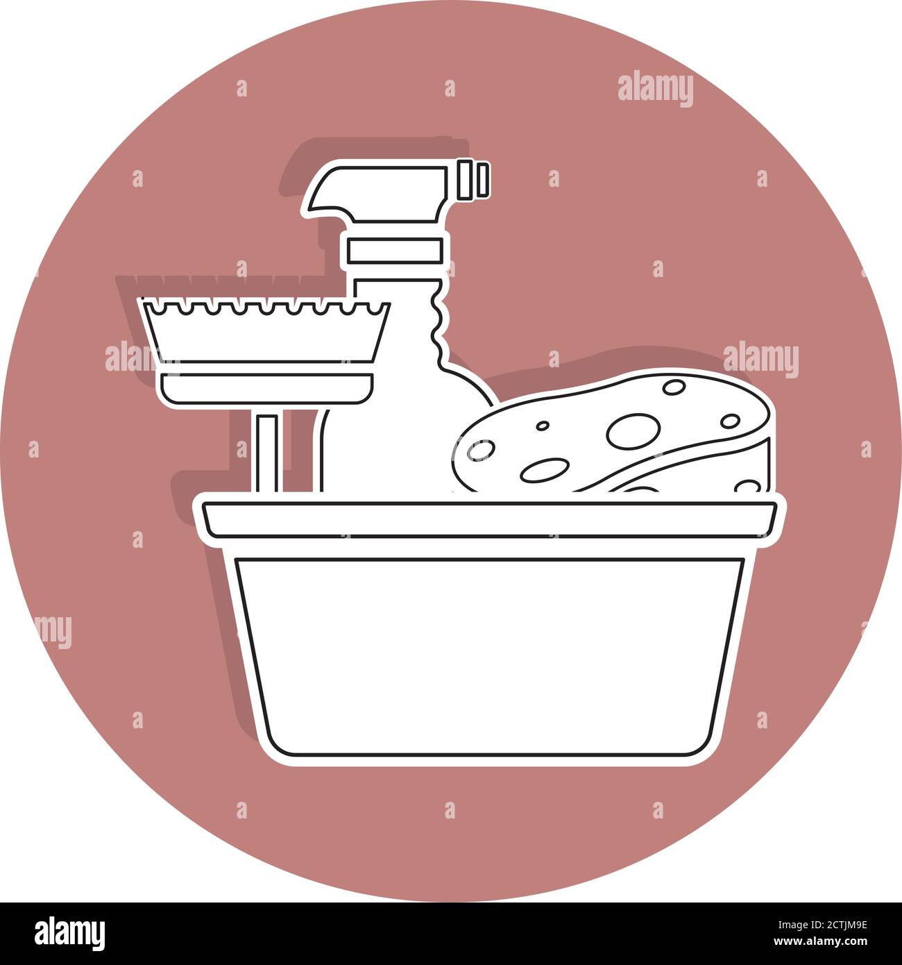 Set of cleaning products icons - Vector illustration Stock Vector Image ...