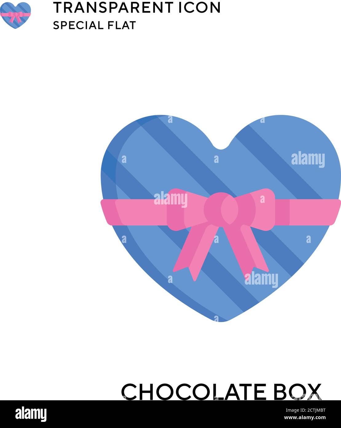 Chocolate box vector icon. Flat style illustration. EPS 10 vector Stock ...