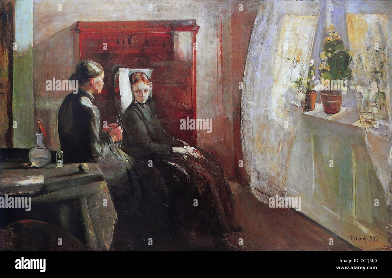 Munch Edvard - Spring - Norwegian School - 19th Century Stock Photo - Alamy