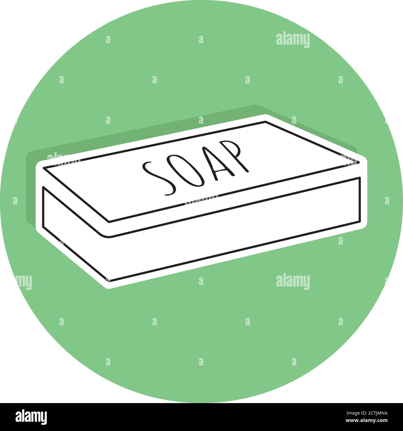 Isolated bar soap icon. Cleaning products icon - Vector Stock Vector ...