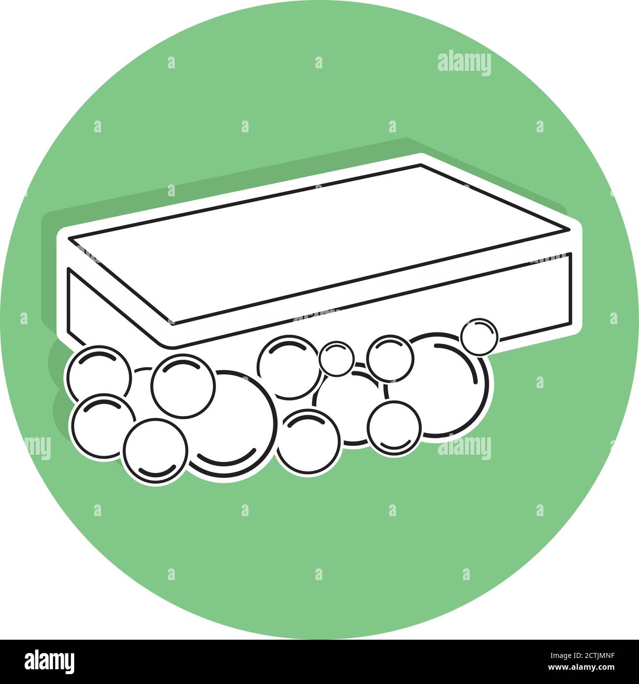 Isolated bar soap icon. Cleaning products icon - Vector Stock Vector ...