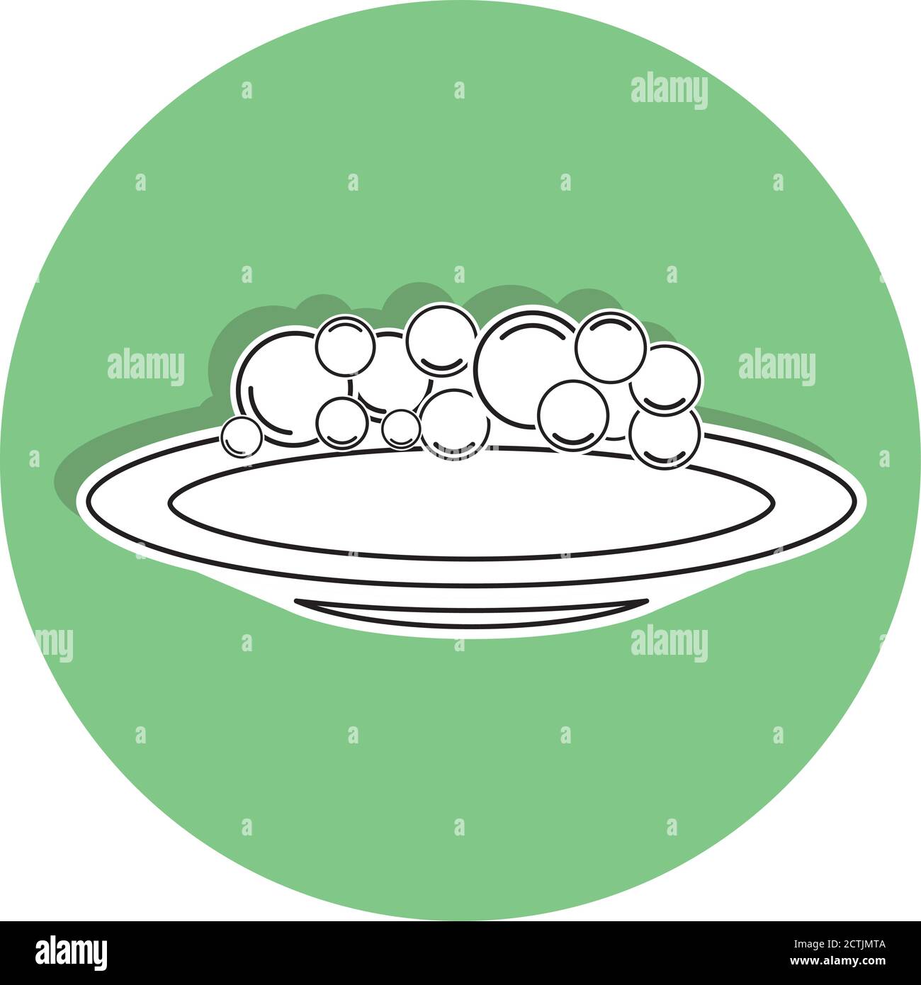 Isolated clean plate icon. Cleaning products icon - Vector Stock Vector ...