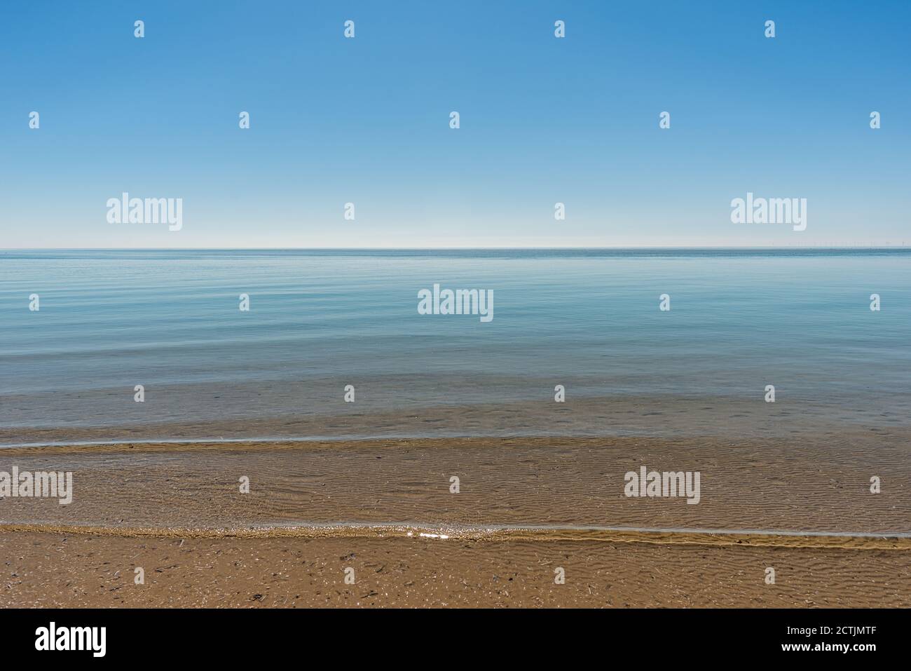 Sand beach background in Denmark. Sunny day on the sea coast. Blue Sky ...