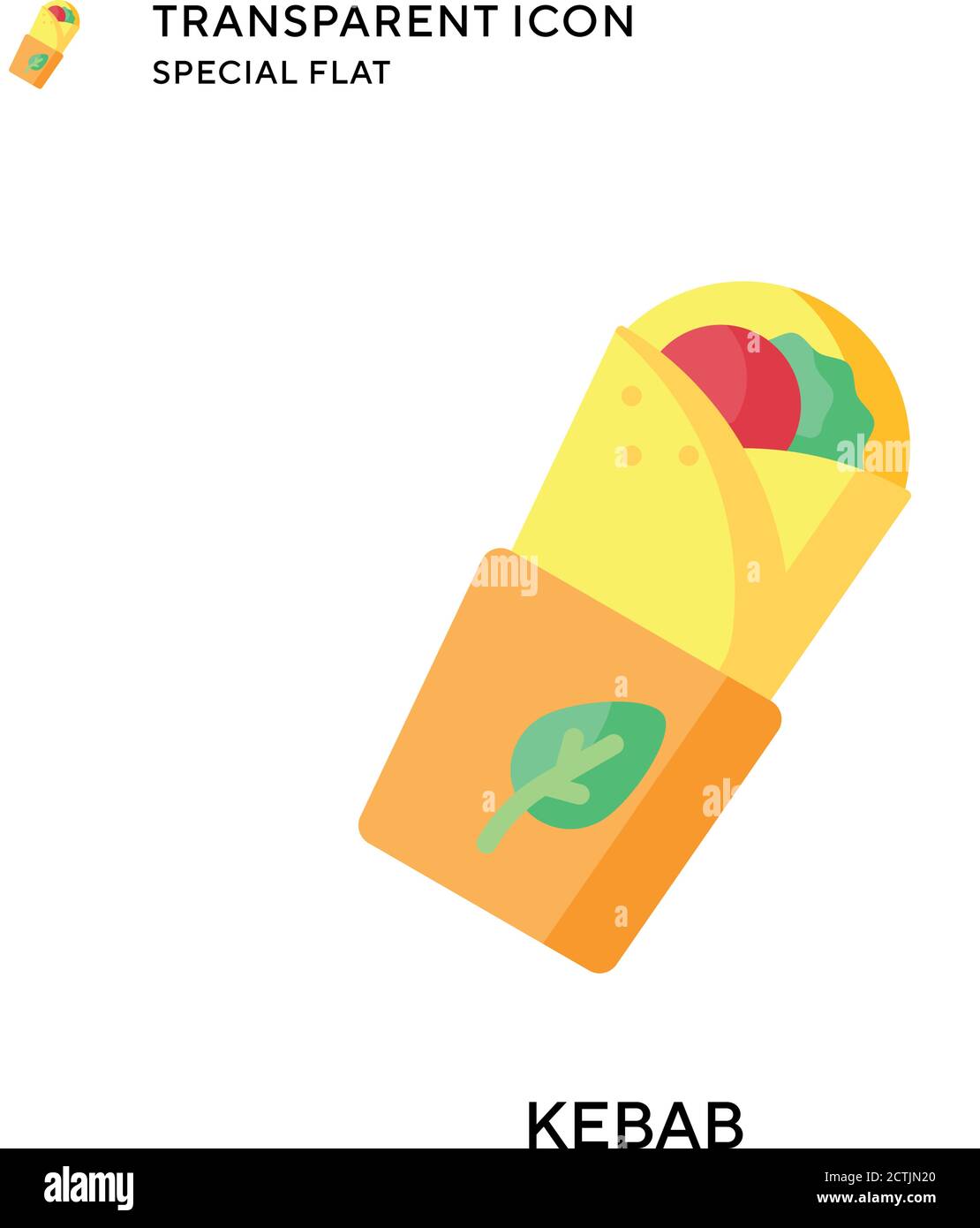 Kebab vector icon. Flat style illustration. EPS 10 vector Stock Vector ...