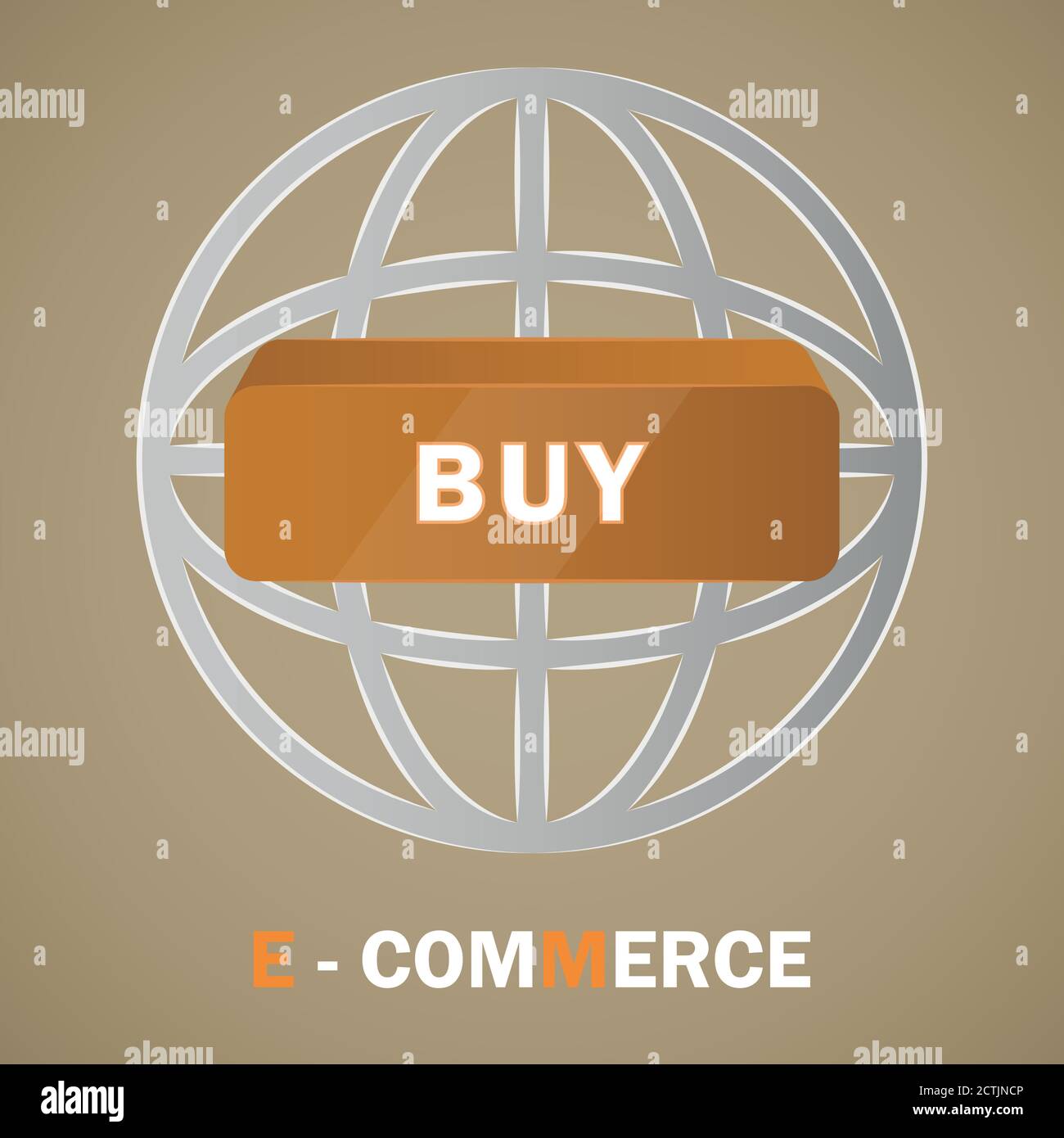 Online commerce illustration. Internet bussiness. E-commerce concept ...
