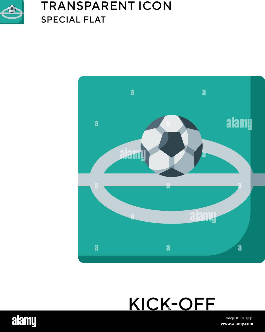 Kickoff icon vector vectors hi-res stock photography and images - Alamy
