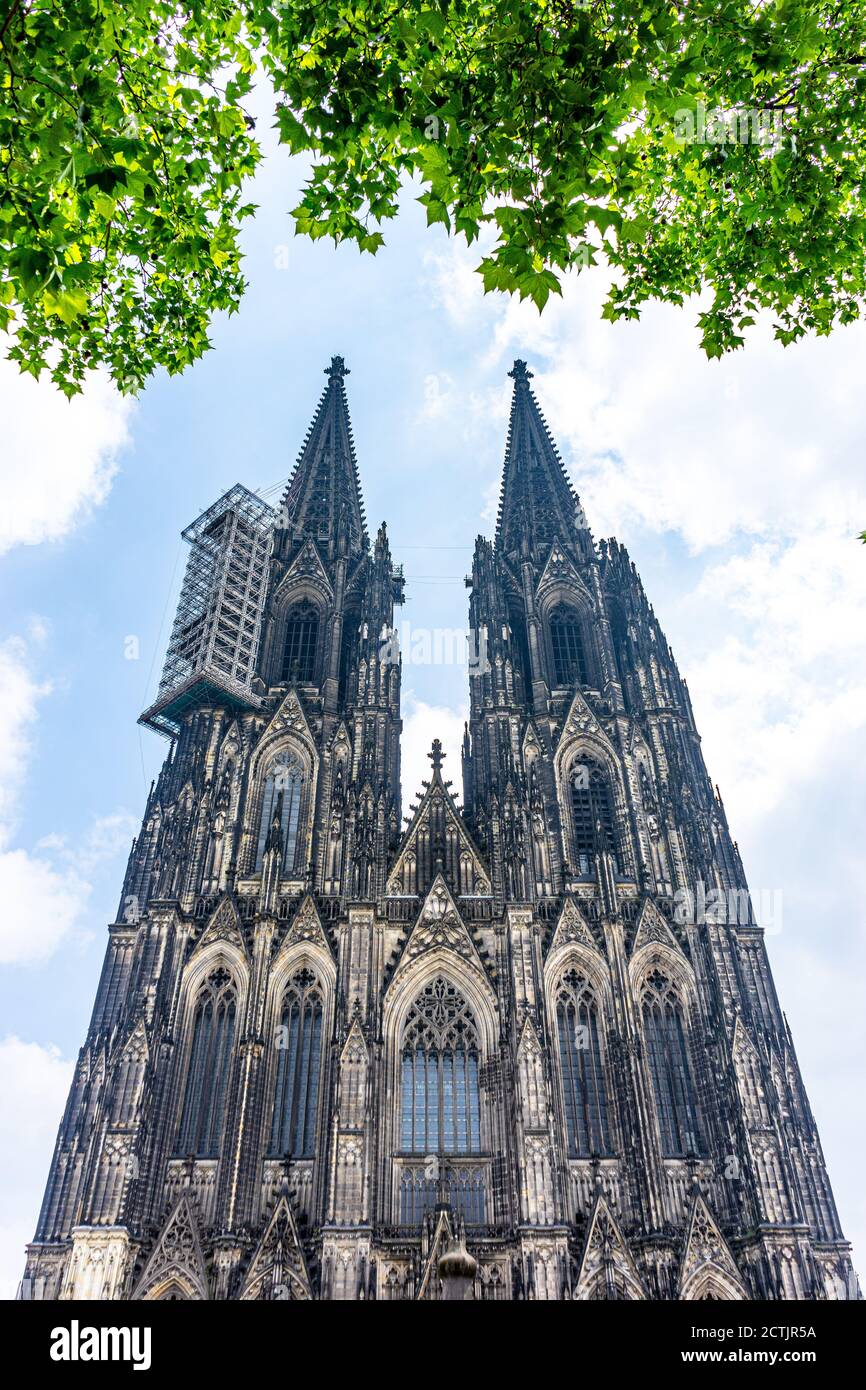 Vertical shot of Cologne Cathedral in Germany Stock Photo - Alamy