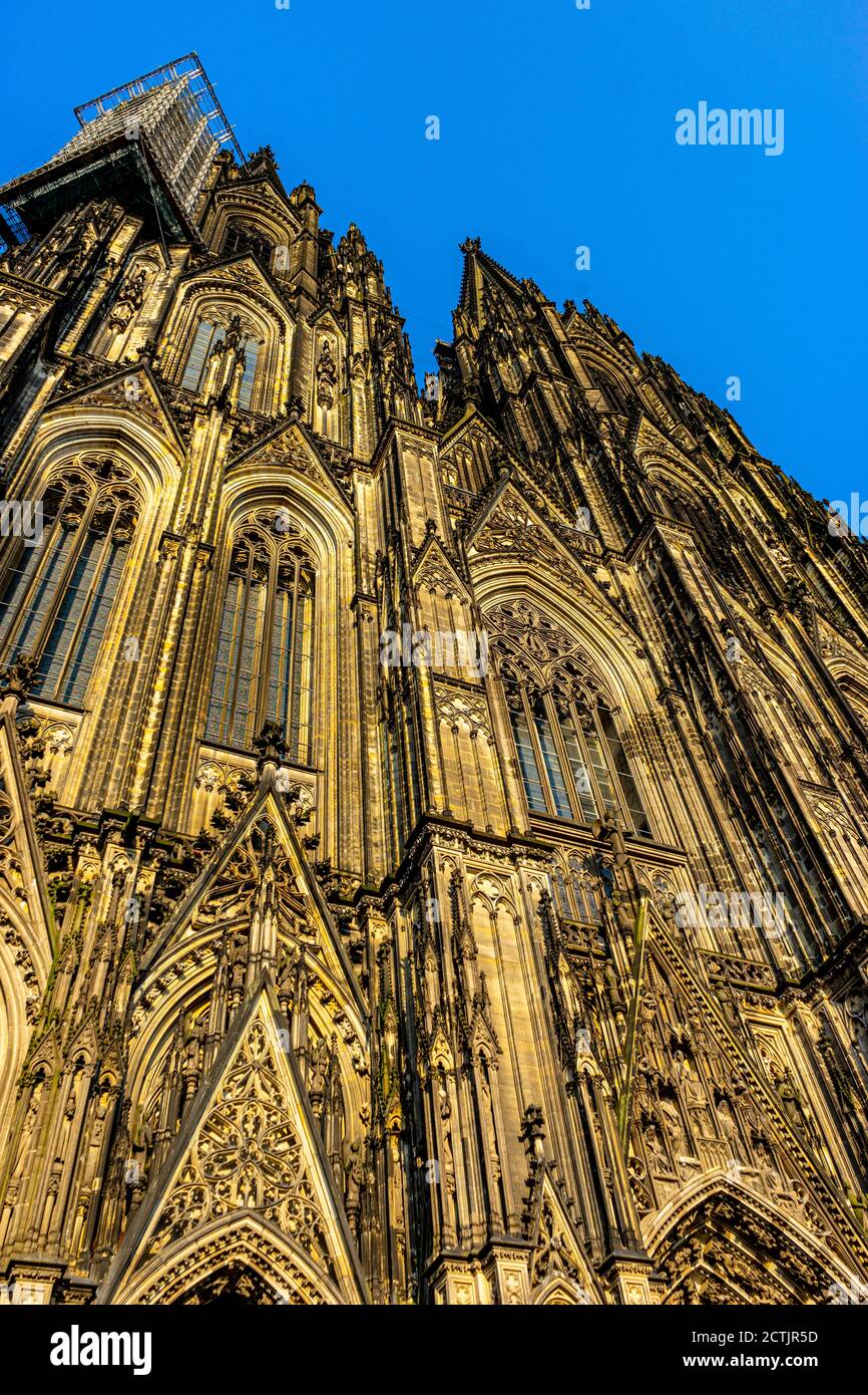 Vertical shot of Cologne Cathedral in Germany Stock Photo - Alamy