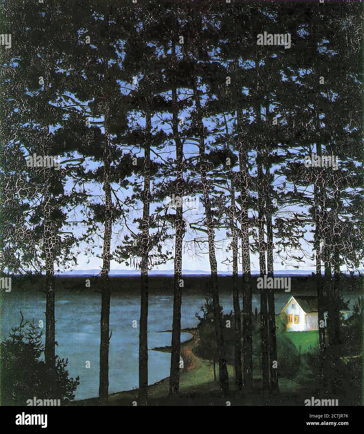 Sohlberg Harald - Fiskerens Stue - Norwegian School - 19th Century ...