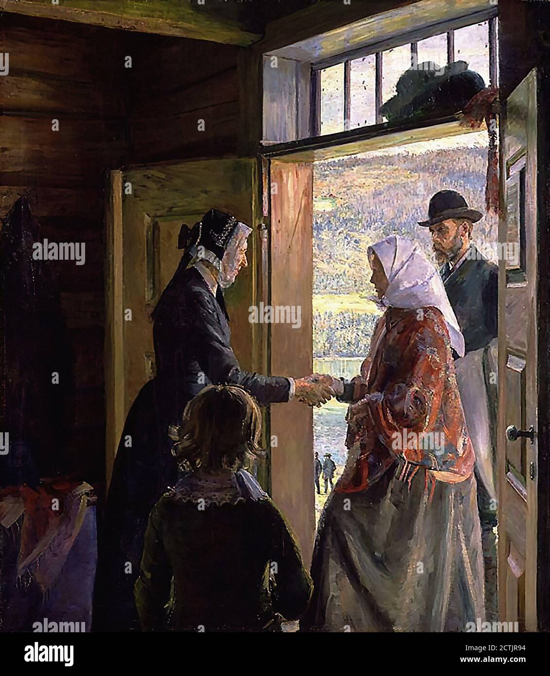 Soot Eyolf - Velkommen - Norwegian School - 19th Century Stock Photo ...