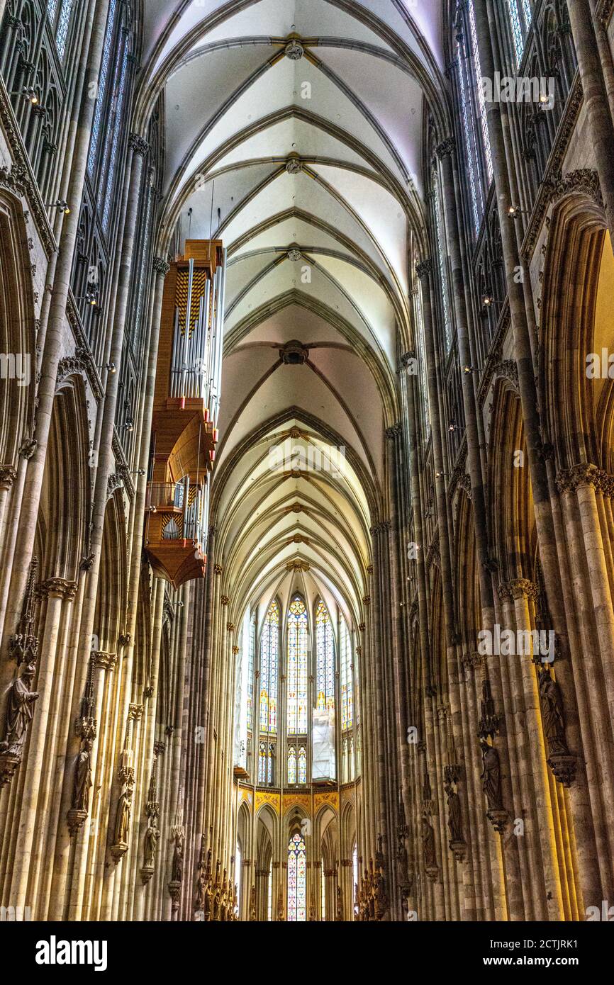 Interior of cologne cathedral hi-res stock photography and images - Alamy