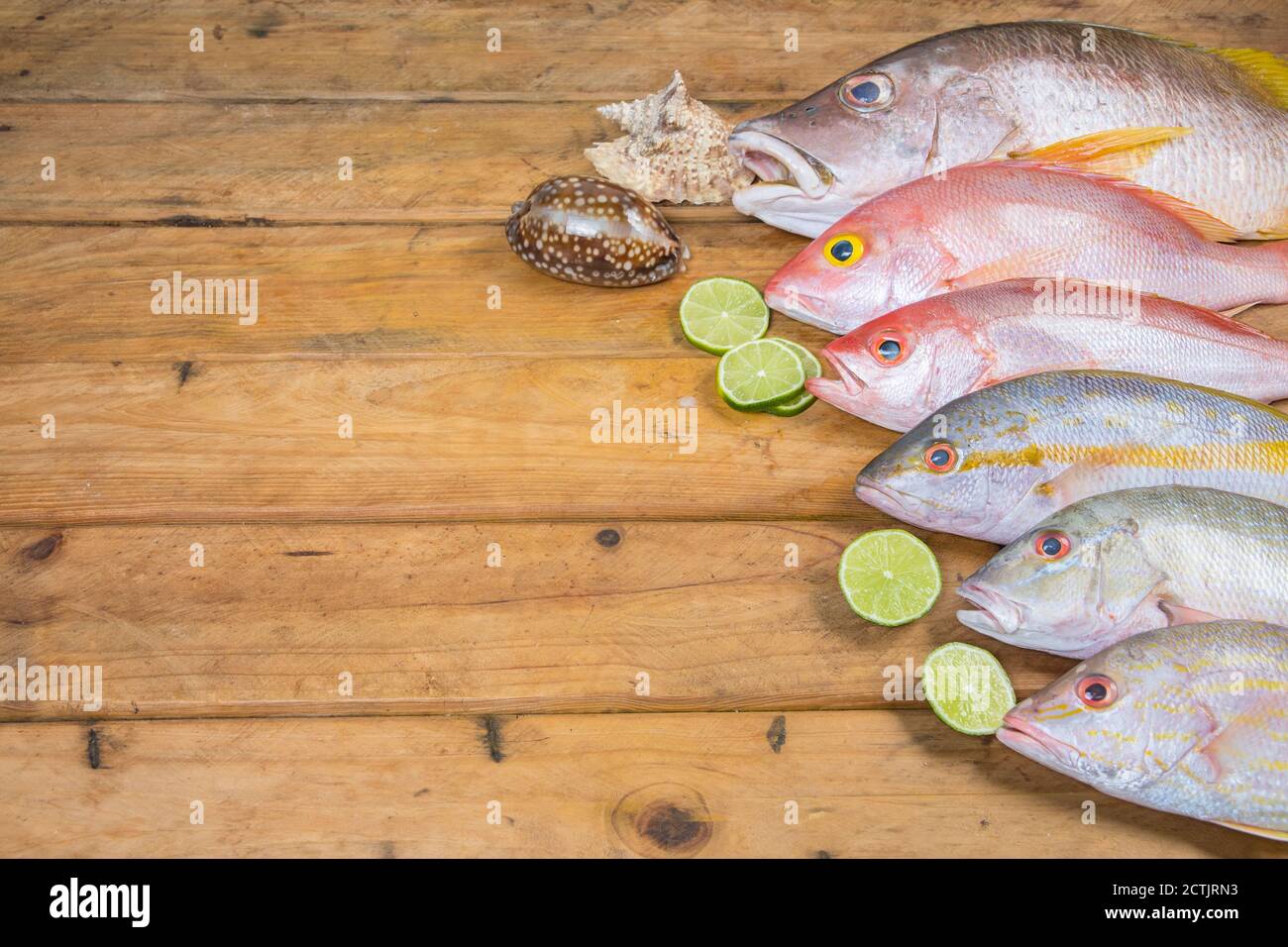 Still life food fish table hi-res stock photography and images - Alamy
