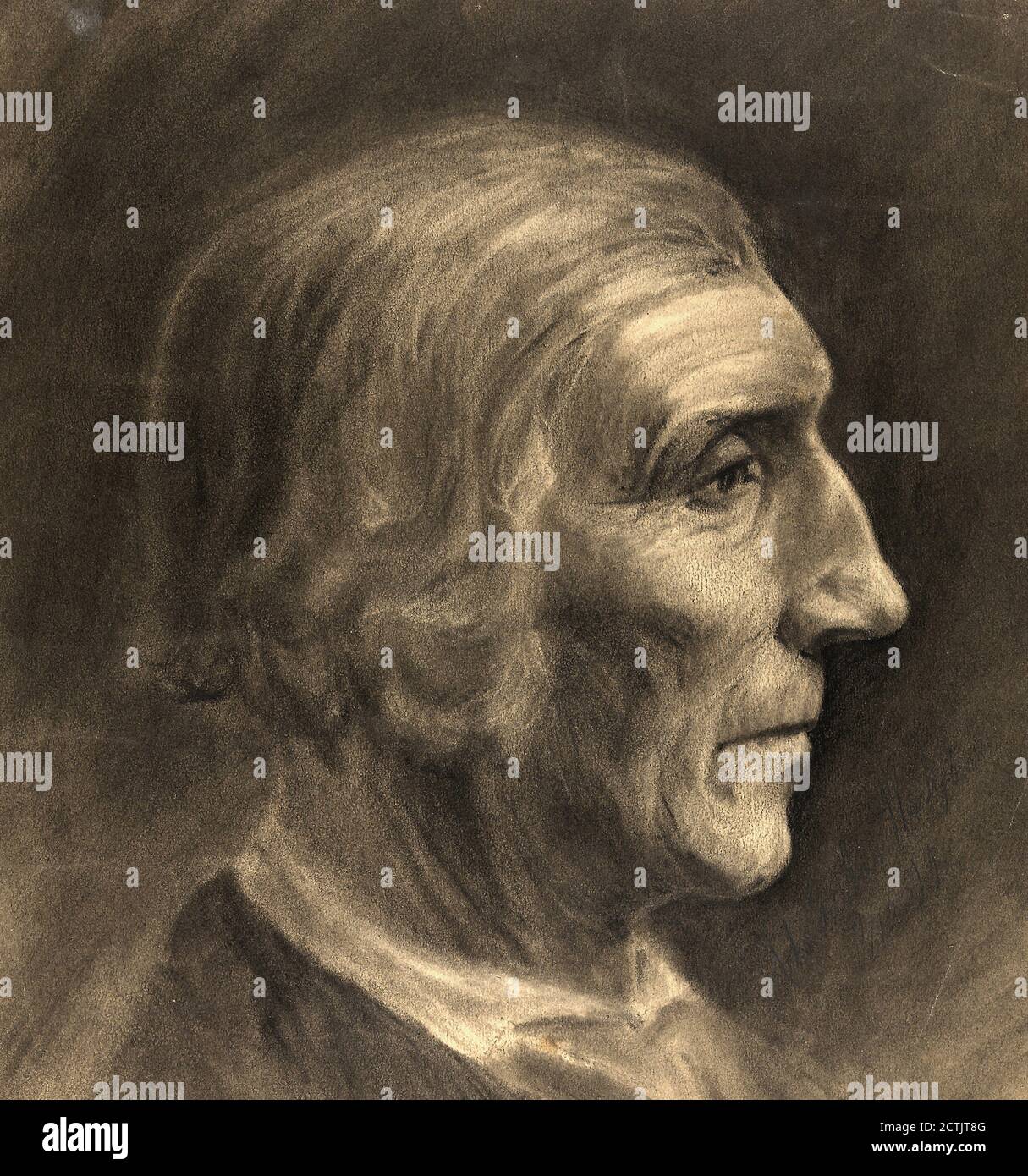 Wentzel Nils Gustav - Old Man - Norwegian School - 19th Century Stock ...