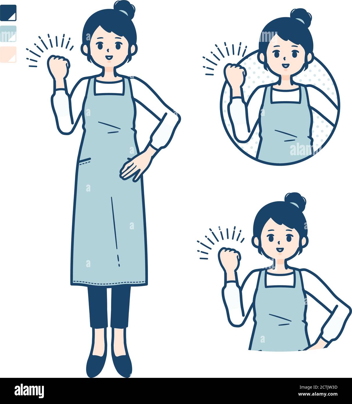 Woman fist pump Stock Vector Images - Alamy