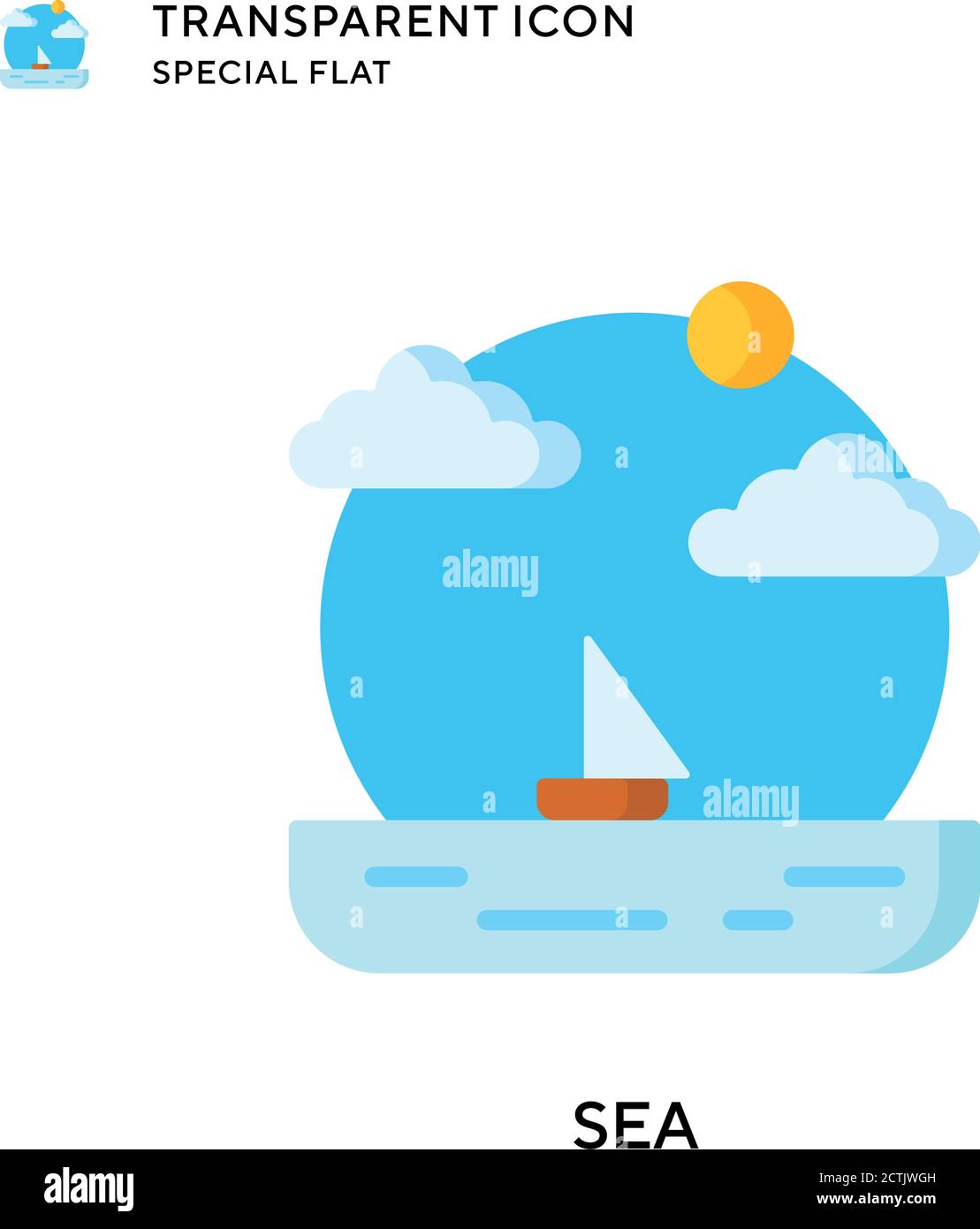 Triangle detailed circular flat vector icon. Vector isolated concept ...