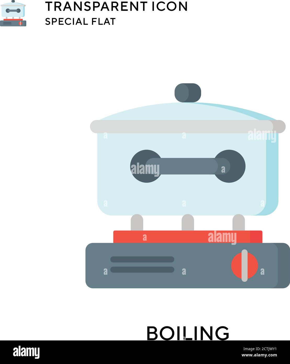 Boiling vector icon. Flat style illustration. EPS 10 vector Stock ...