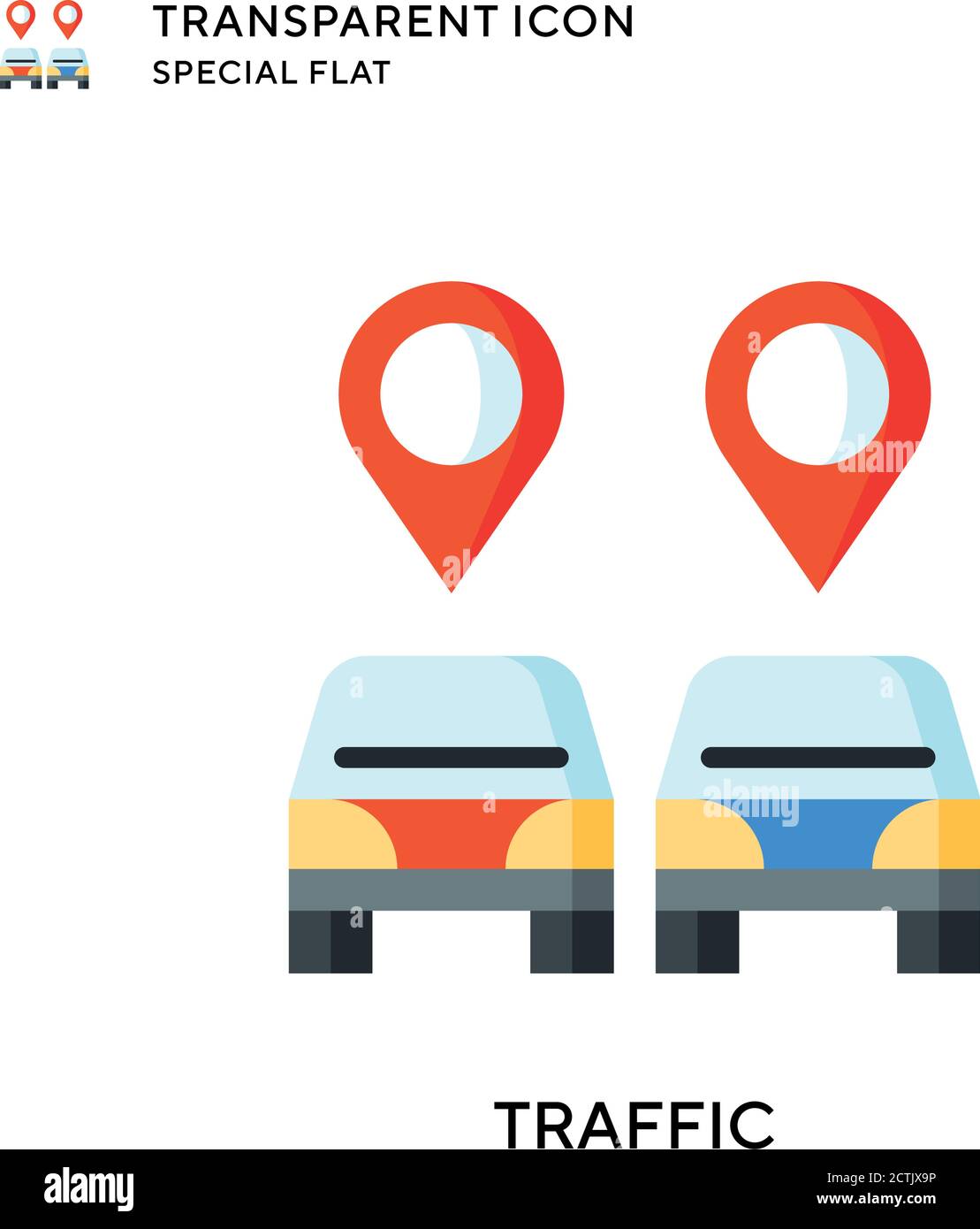 Acrobat detailed circular flat vector icon. Vector isolated concept ...