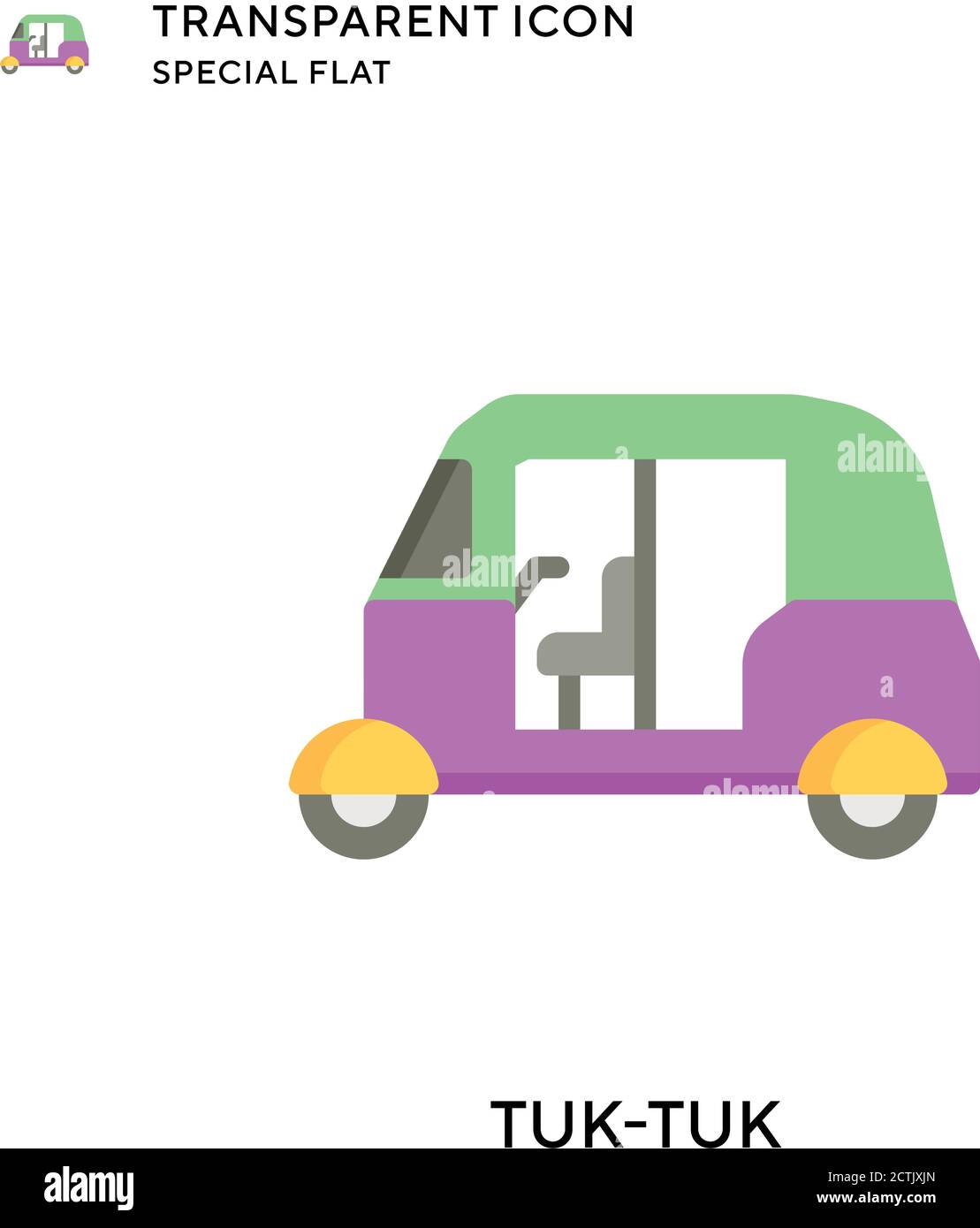 Tuk tuk icon vector vectors hi-res stock photography and images - Alamy