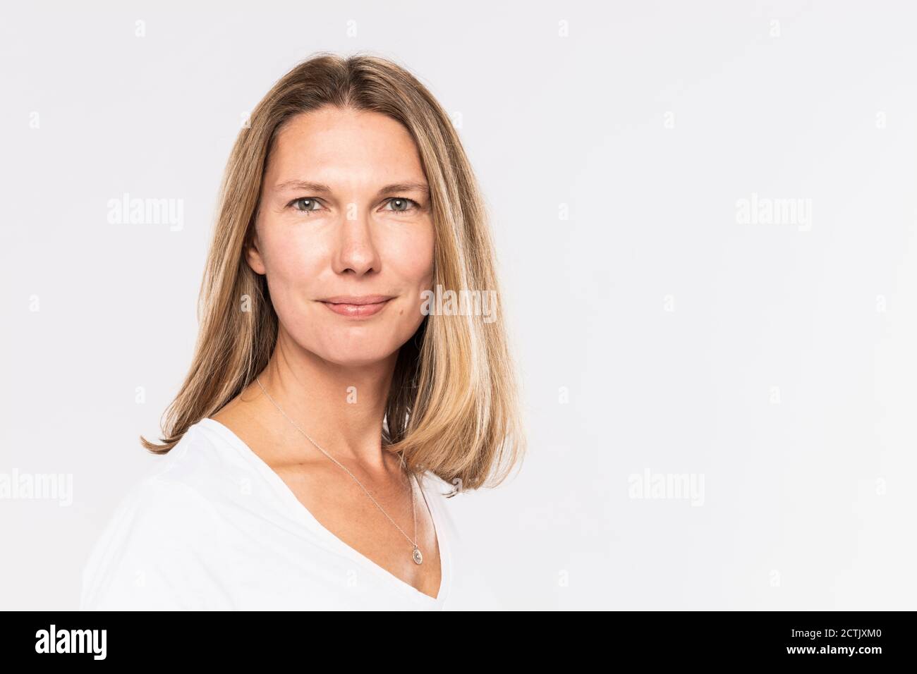 Mature close up half of face hi-res stock photography and images - Alamy