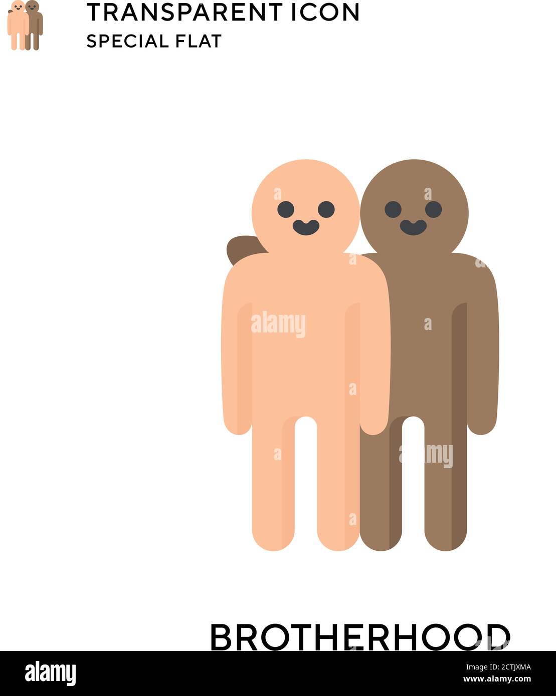 Brotherhood vector icon. Flat style illustration. EPS 10 vector Stock ...