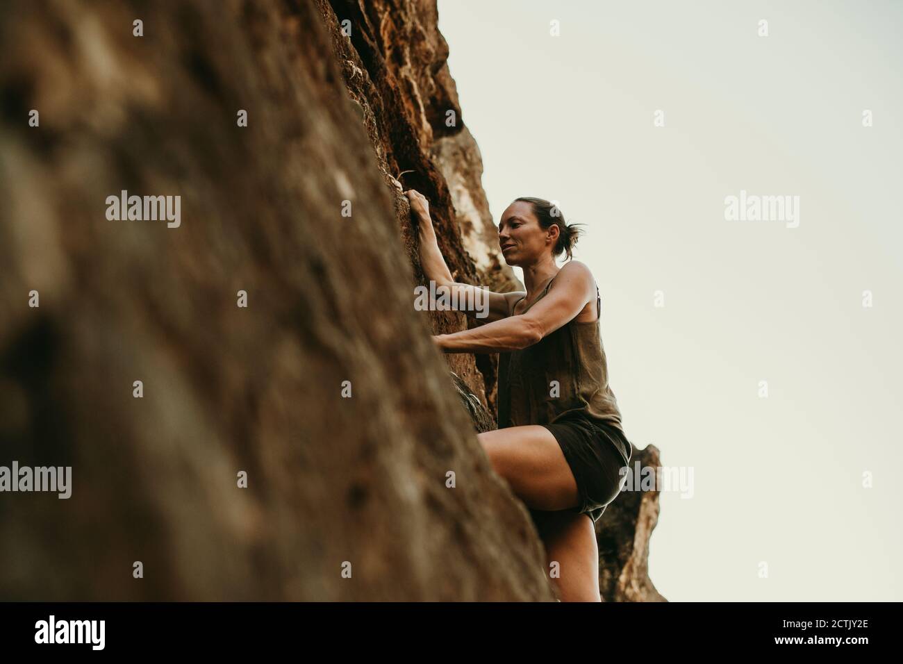 Women climbing mountain hi-res stock photography and images - Alamy
