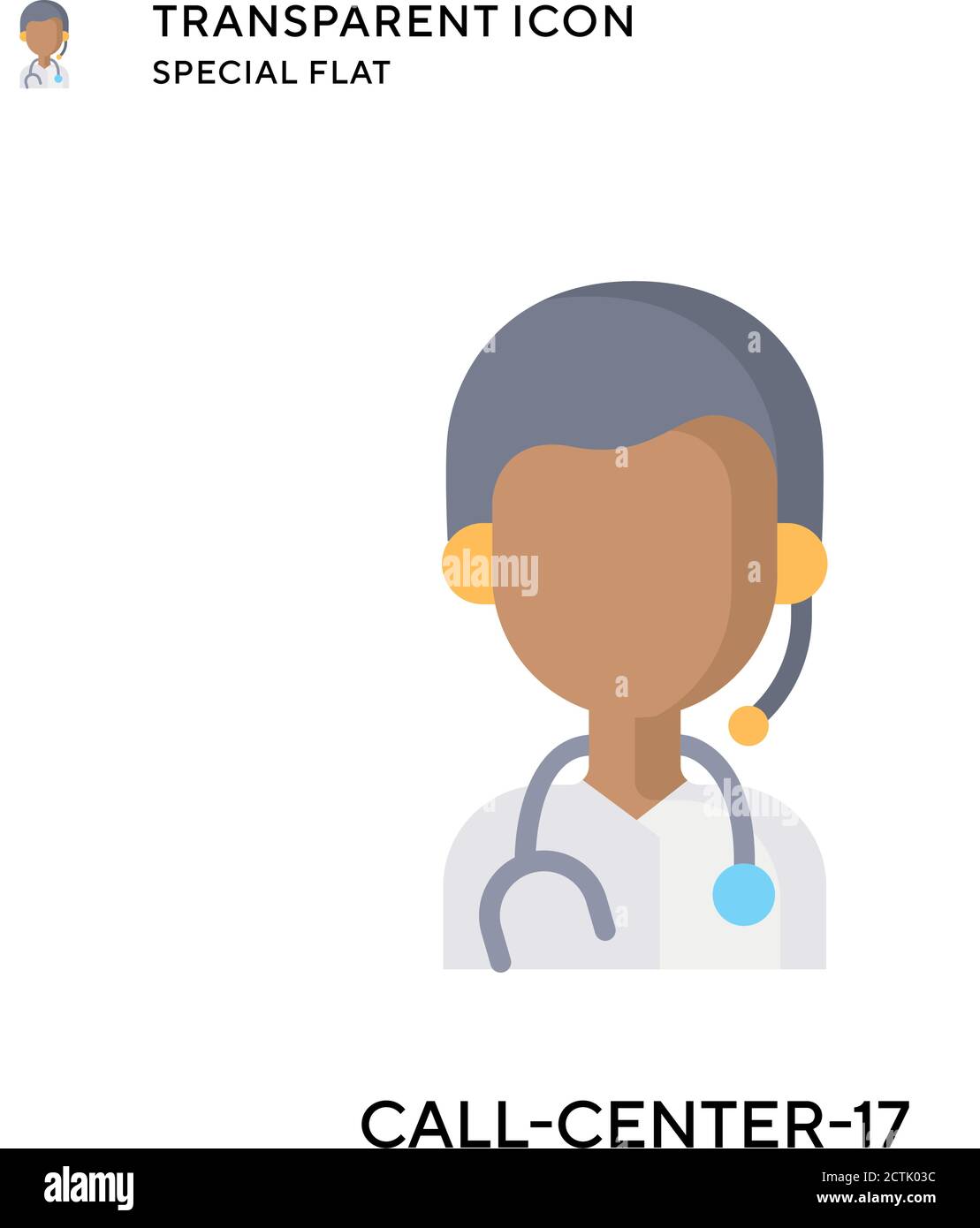 Call-center-17 vector icon. Flat style illustration. EPS 10 vector ...