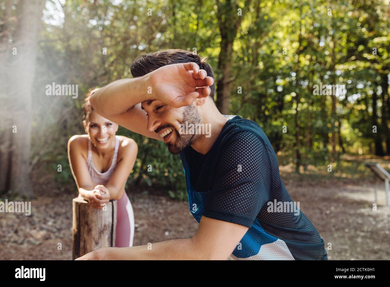 Exhausted athlete man hi-res stock photography and images - Alamy