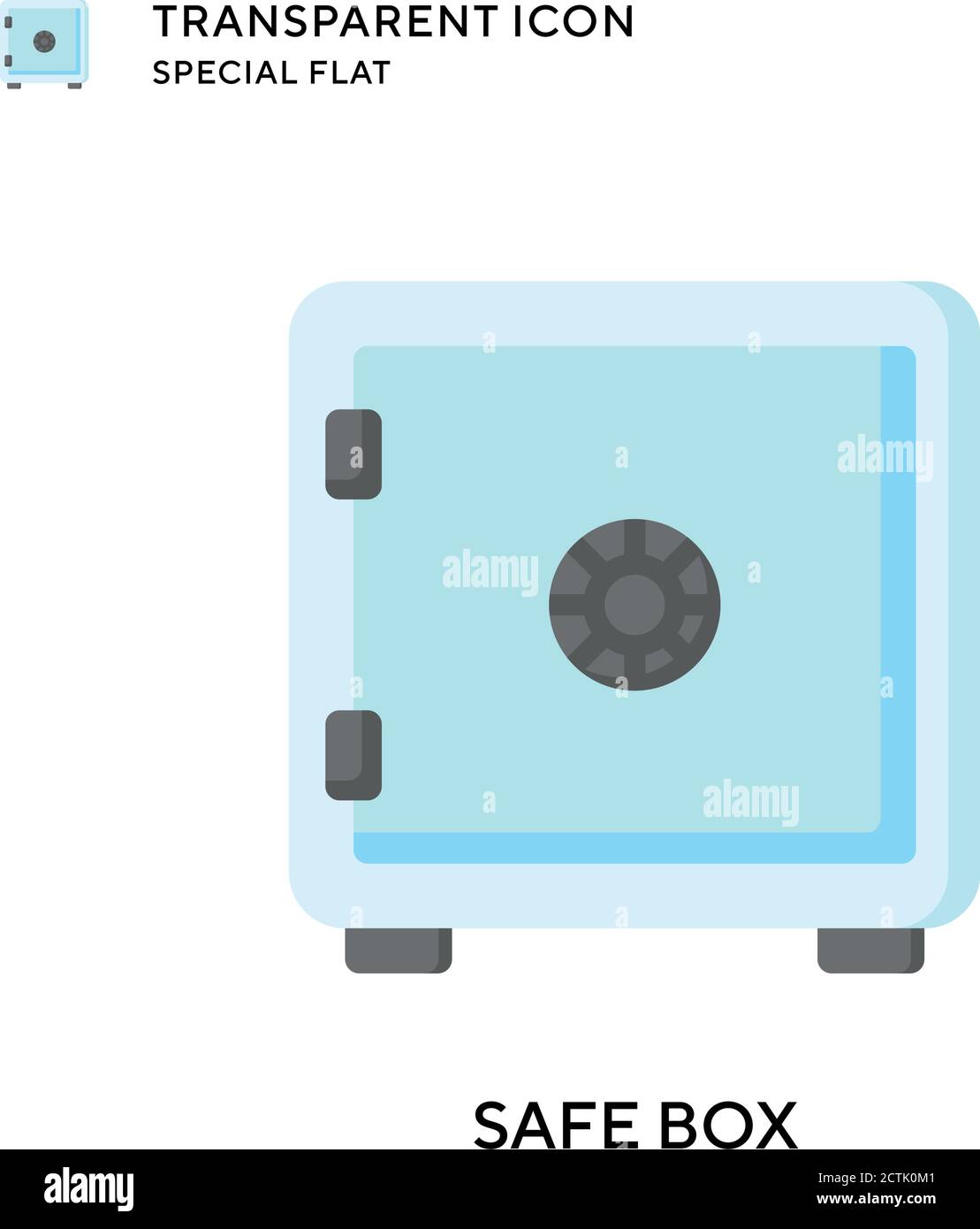 Safe box vector icon. Flat style illustration. EPS 10 vector Stock ...