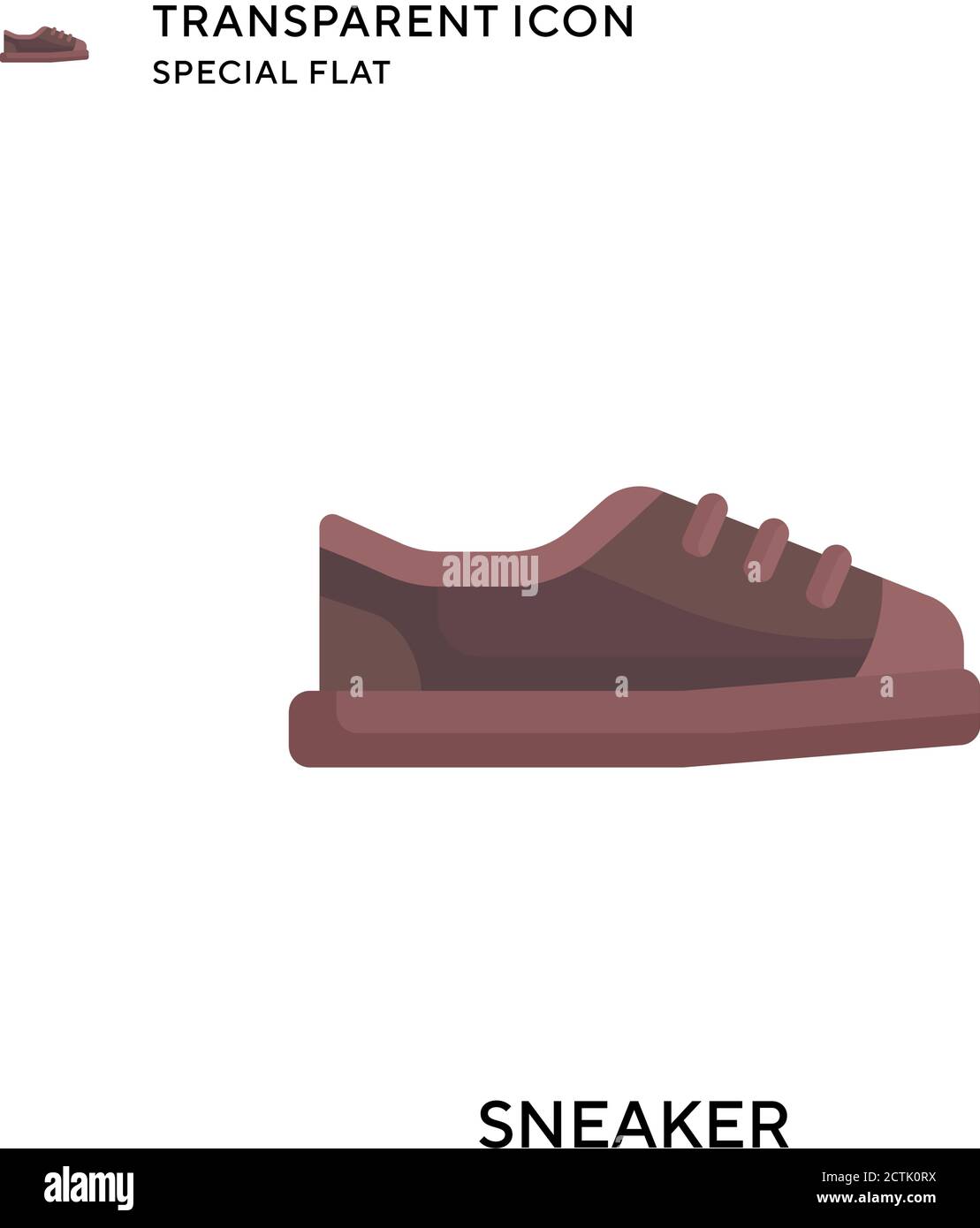 Sneaker vector icon. Flat style illustration. EPS 10 vector Stock ...