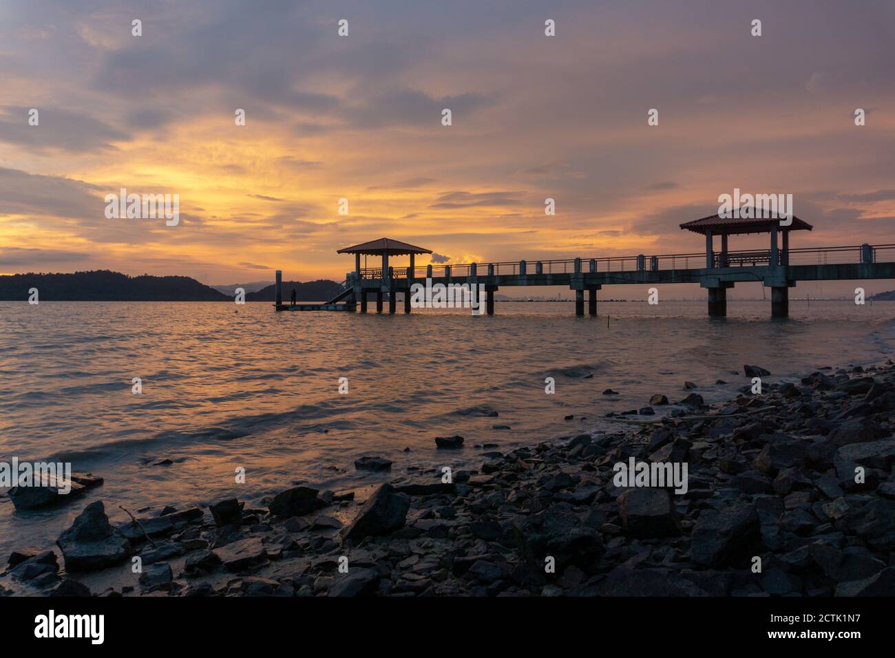 Batu Kawan, Penang/Malaysia - Mar 30 2017: Dramatic over the stone at ...