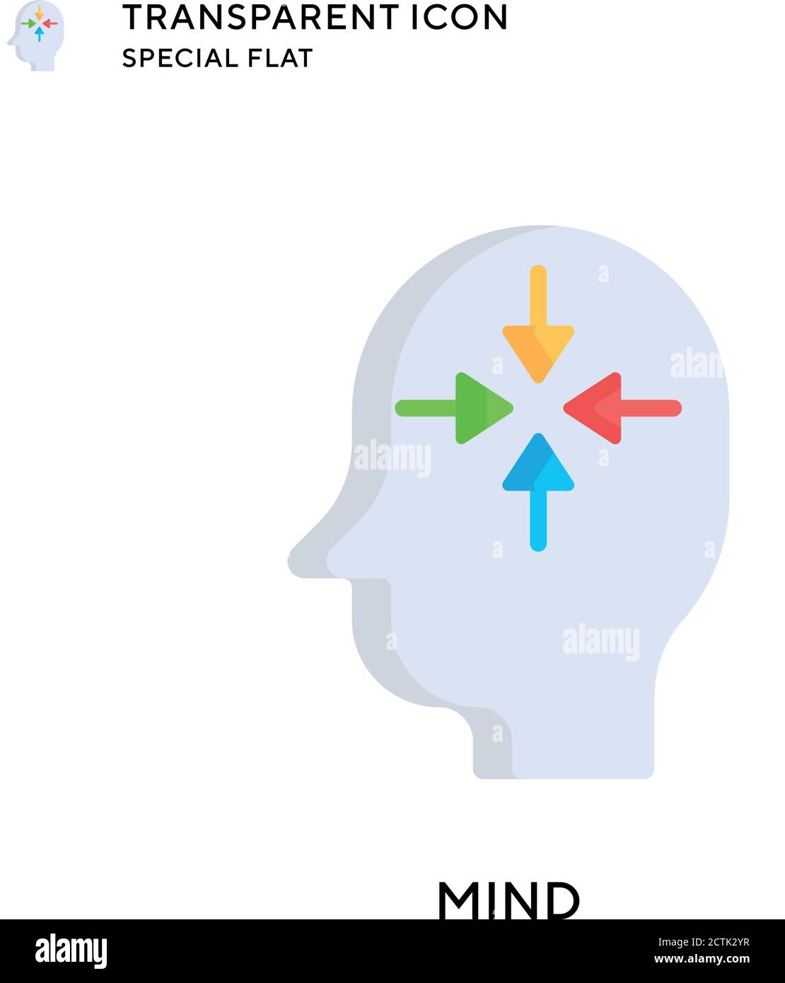 Mind vector icon. Flat style illustration. EPS 10 vector Stock Vector ...