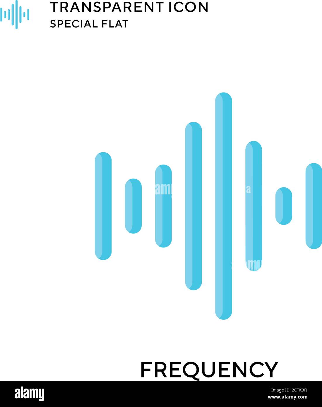 Frequency vector icon. Flat style illustration. EPS 10 vector Stock ...