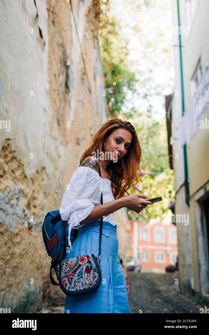 Young tourist woman exploring portugal hi-res stock photography and ...