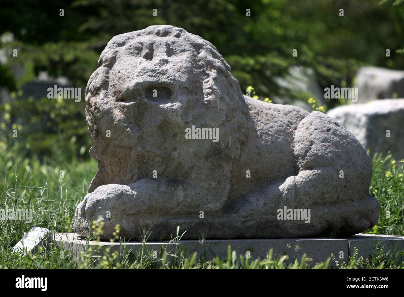 Roman lion statue hi-res stock photography and images - Alamy