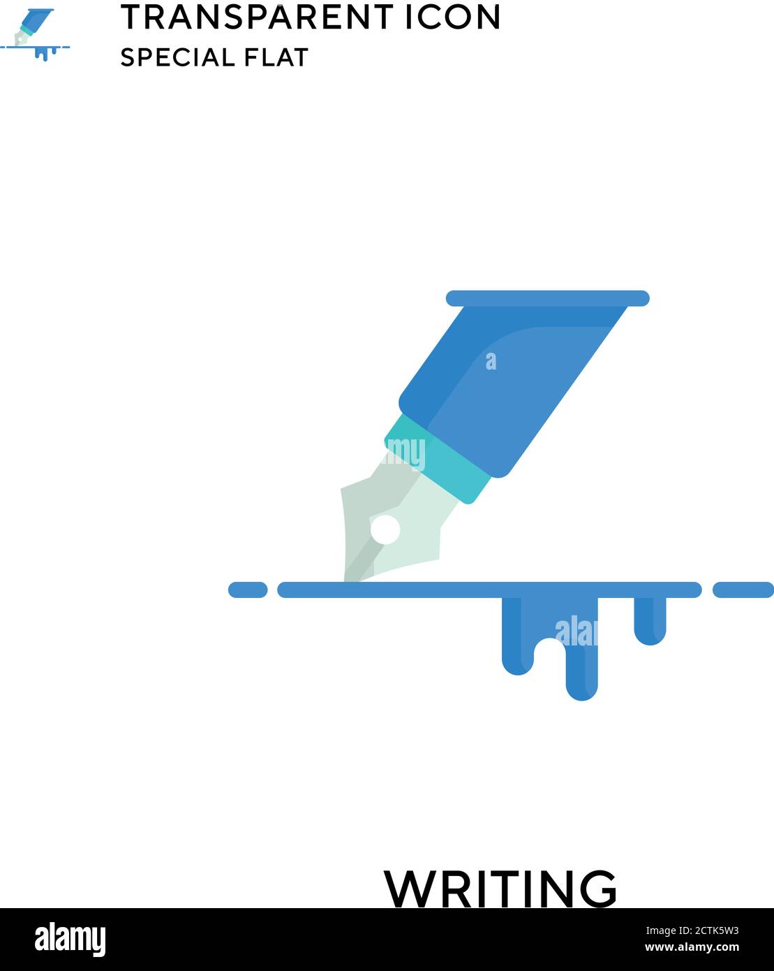 Writing vector icon. Flat style illustration. EPS 10 vector Stock ...