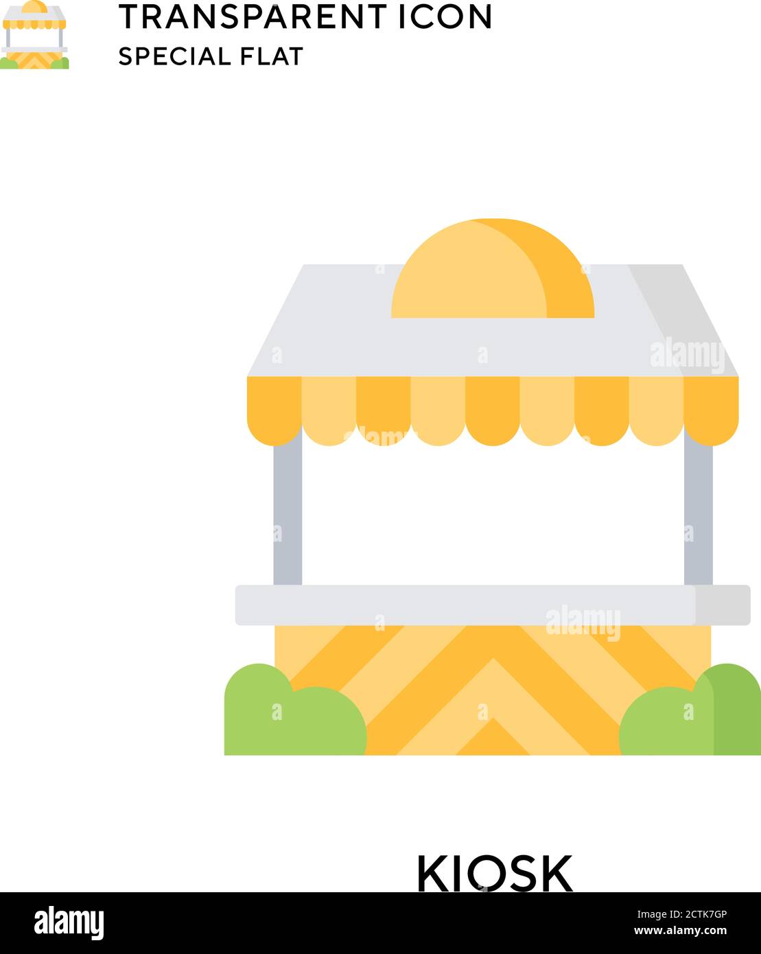 Kiosk vector icon. Flat style illustration. EPS 10 vector Stock Vector Image & Art - Alamy