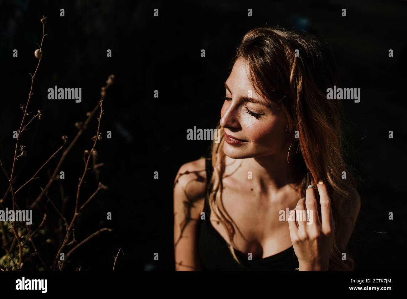 Thoughtful person in nature hi-res stock photography and images - Alamy