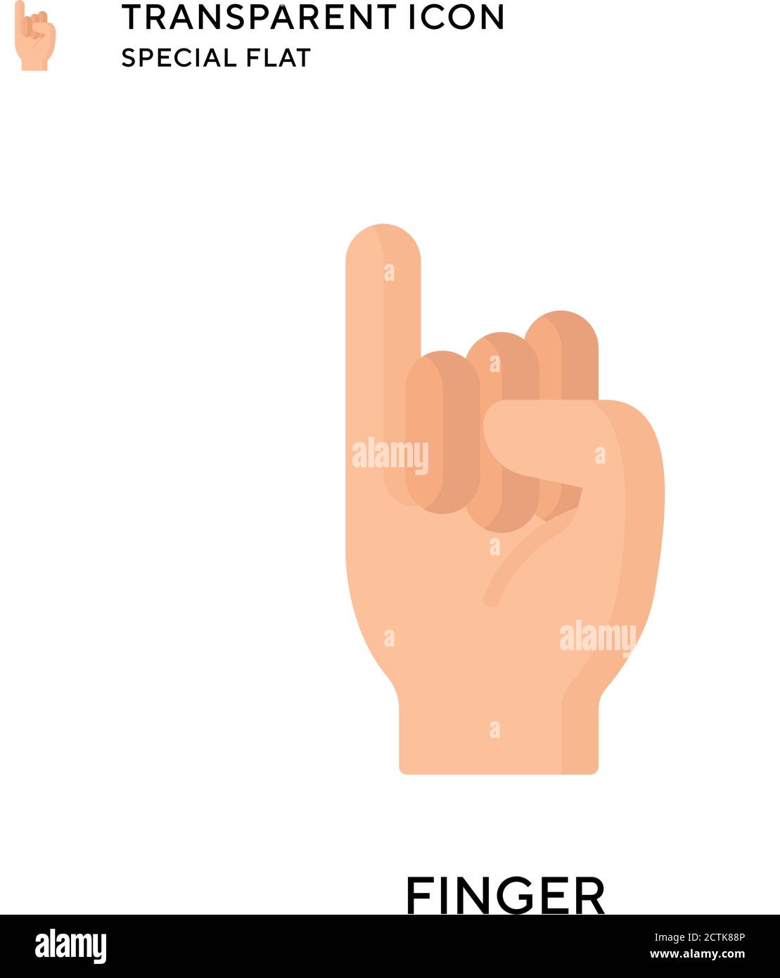 White female hand flat index finger hi-res stock photography and images ...