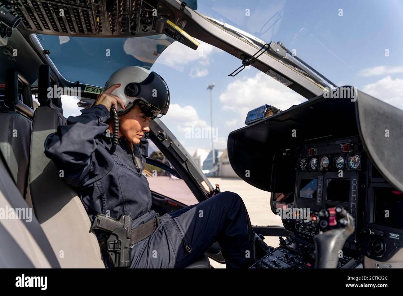 Policeman Wearing Helmet High Resolution Stock Photography and Images ...