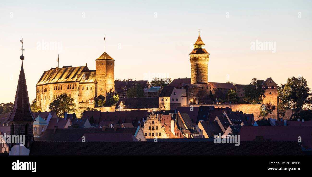 Nuremberg skyline and castle hi-res stock photography and images - Alamy