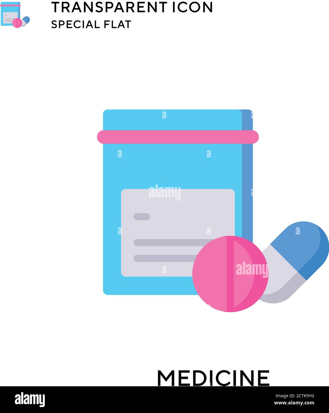 Medicine vector icon. Flat style illustration. EPS 10 vector Stock ...