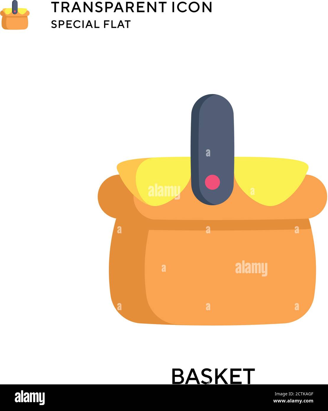 Basket vector icon. Flat style illustration. EPS 10 vector Stock Vector ...