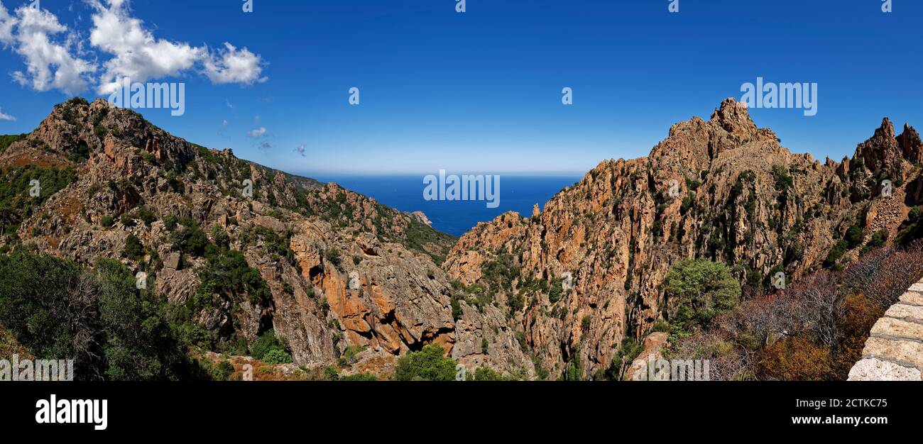 France, Corse-du-Sud, Piana, Calanques de Piana in summer Stock Photo ...