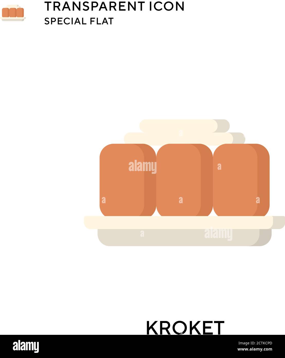 Dutch kroket Stock Vector Images - Alamy