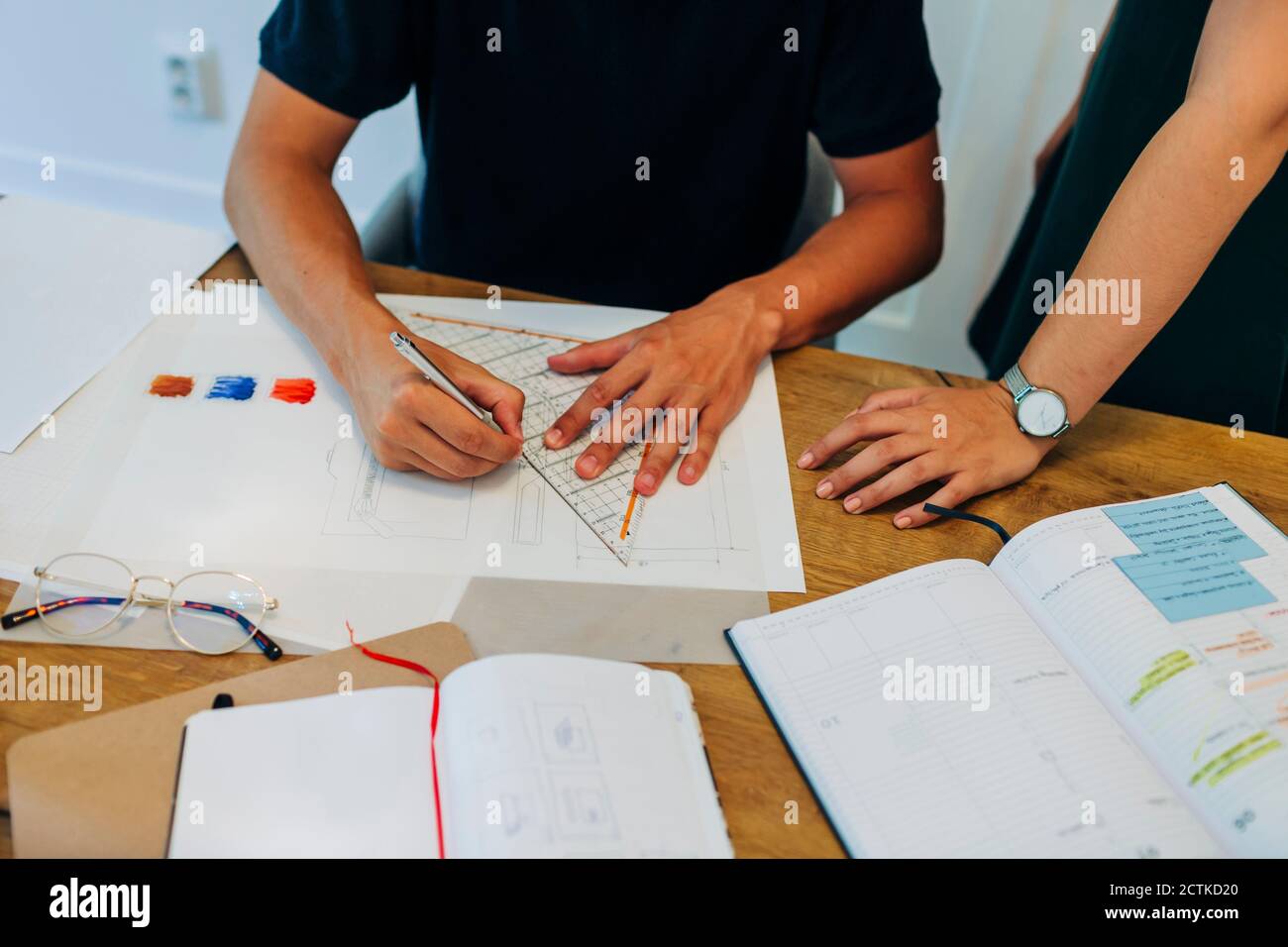 Woman man planning new project hi-res stock photography and images - Alamy