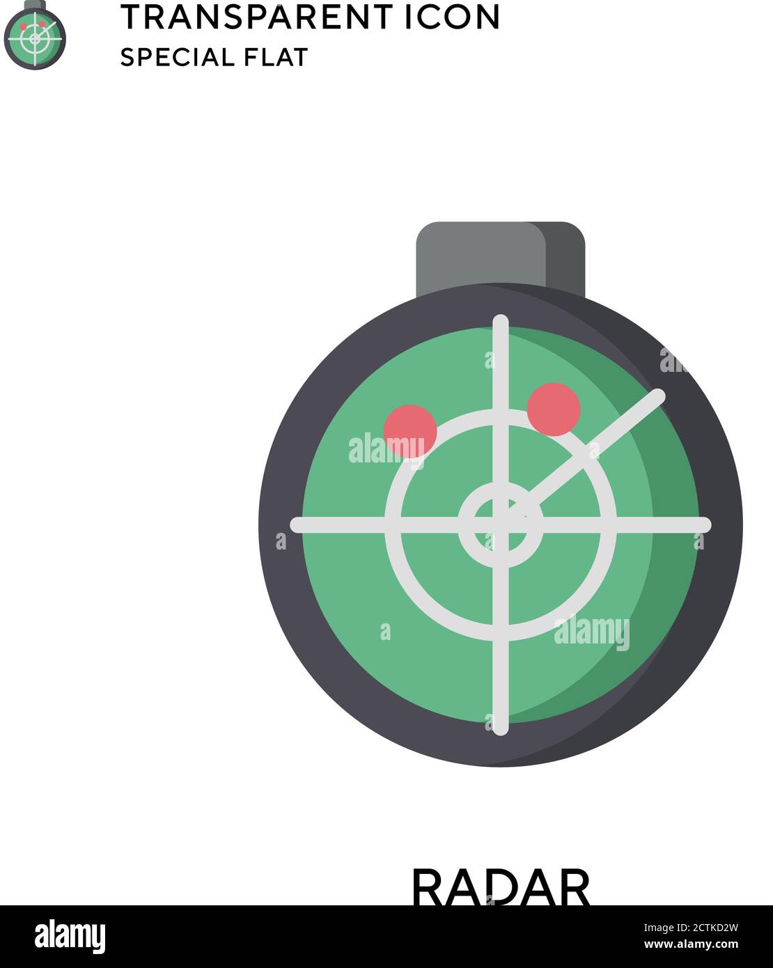 Radar vector icon. Flat style illustration. EPS 10 vector Stock Vector ...