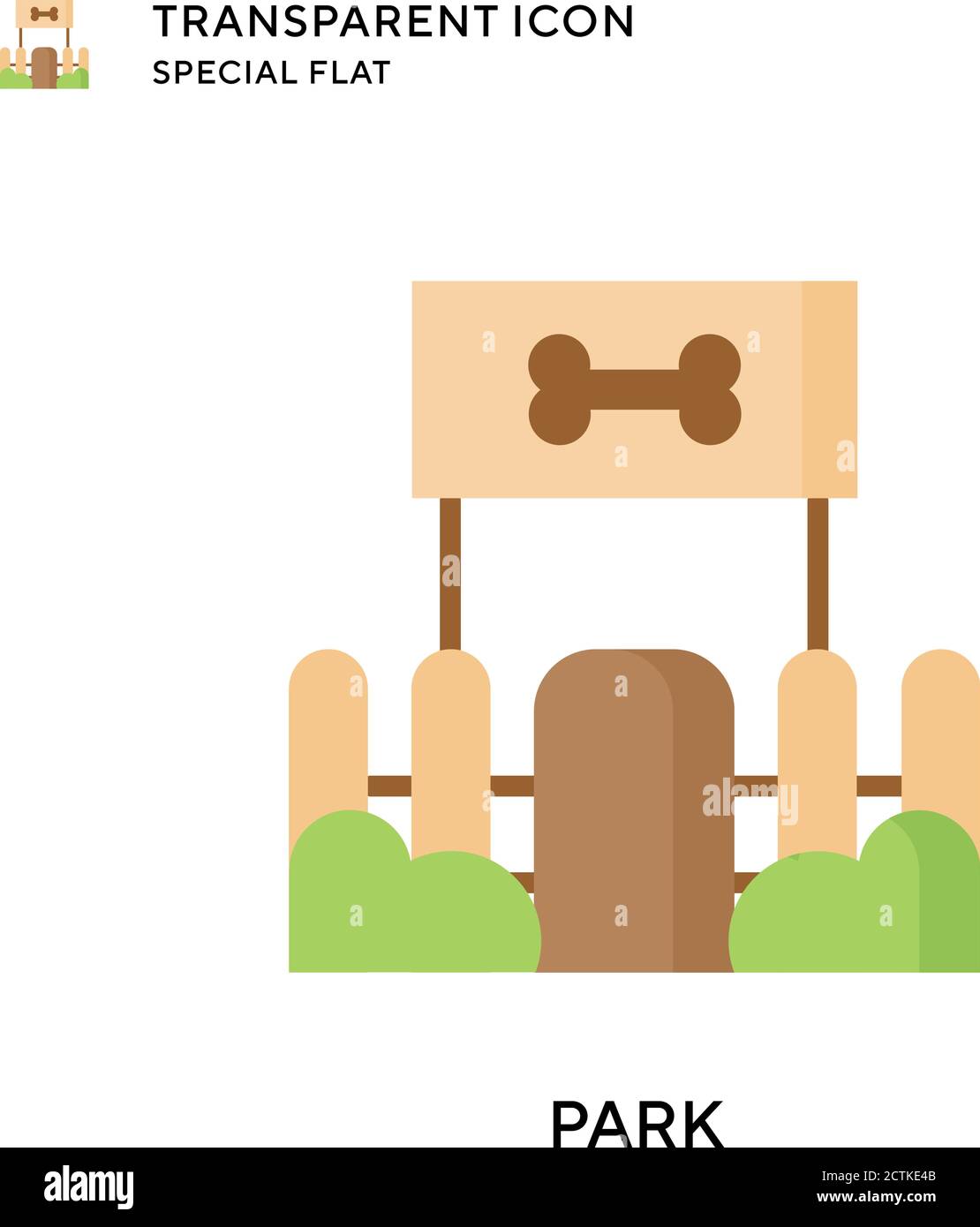 Park vector icon. Flat style illustration. EPS 10 vector Stock Vector ...