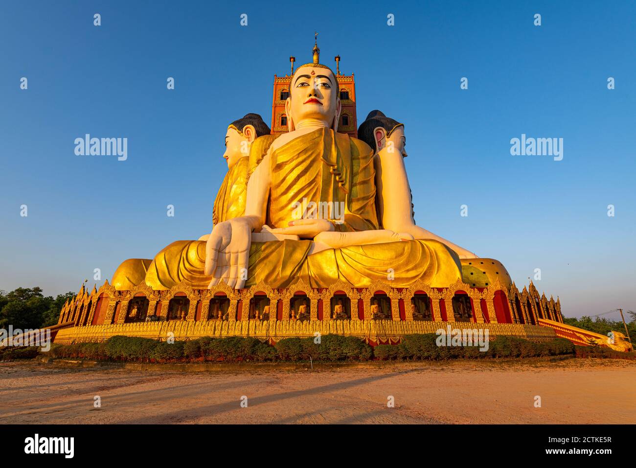 Myanmar, Mon State, Ko Yin Lay Pagoda at dusk Stock Photo - Alamy